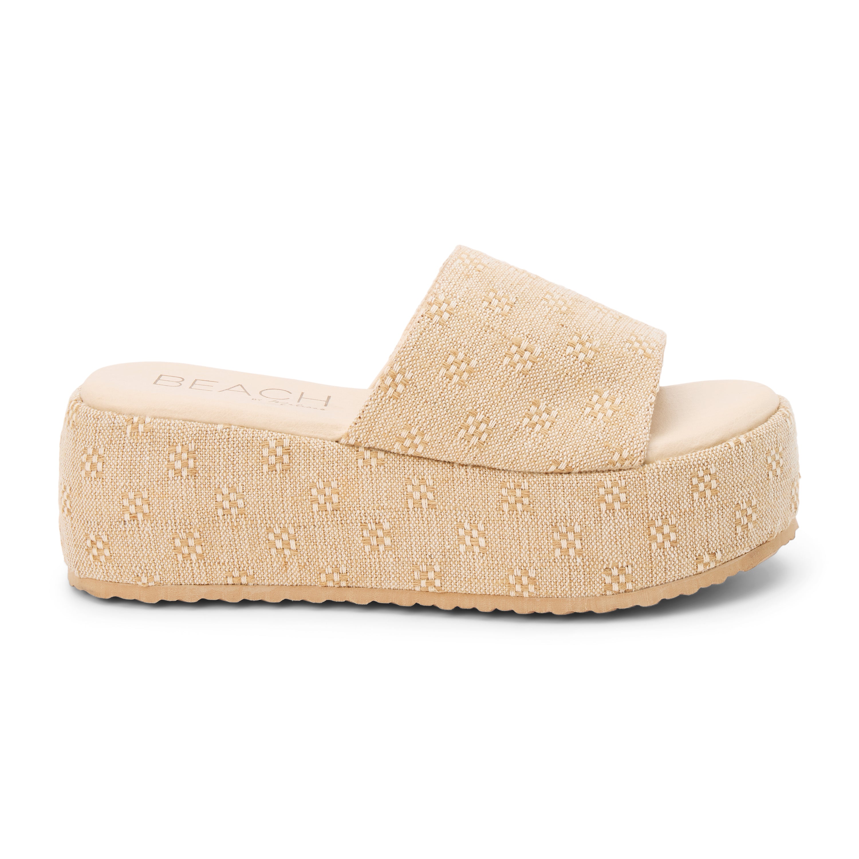 Pismo Wedge Platform Sandal- Sand Multi – Hazel Lane Boutique