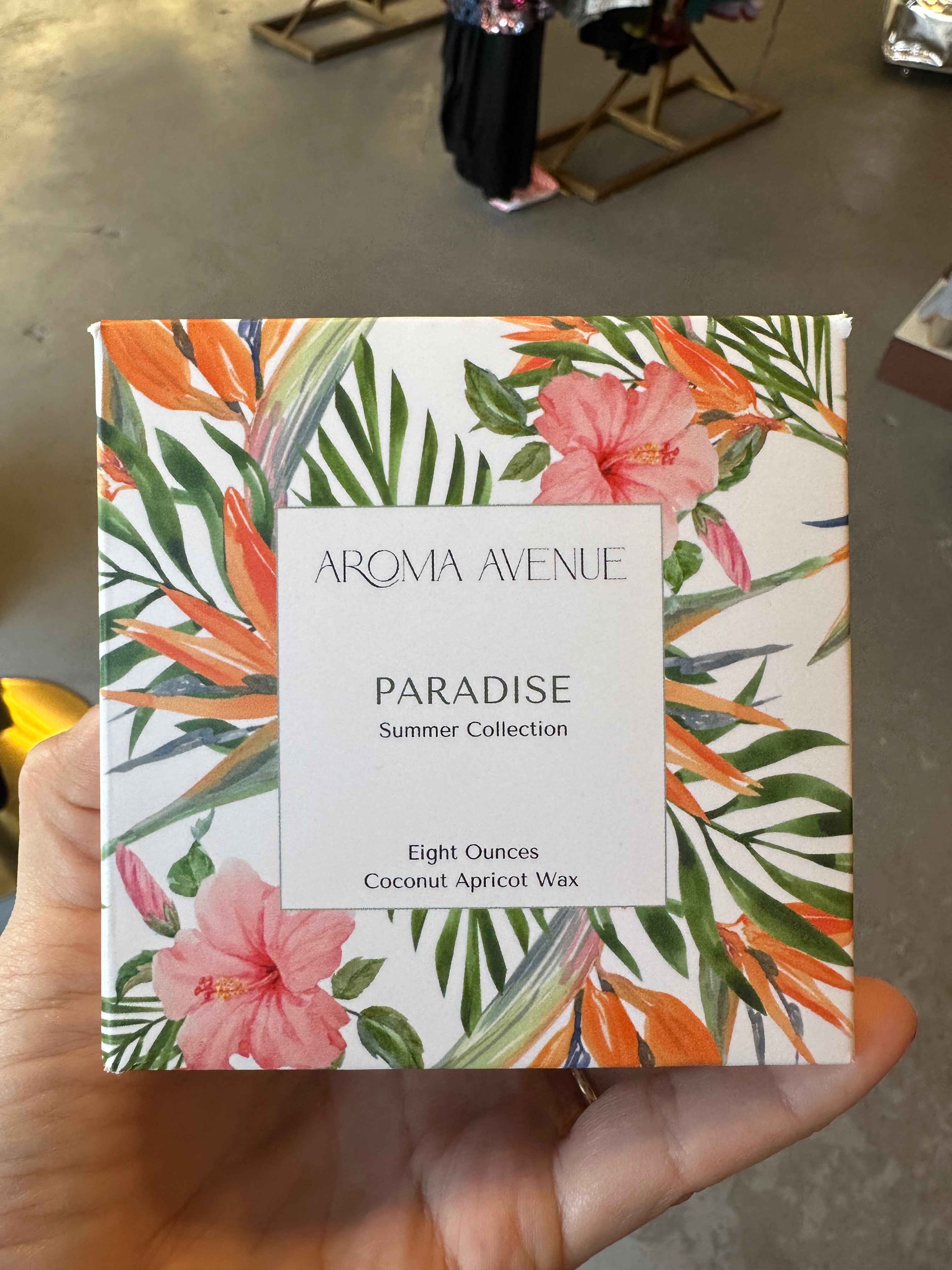 Aroma Avenue Candle- Paradise – Hazel Lane Boutique